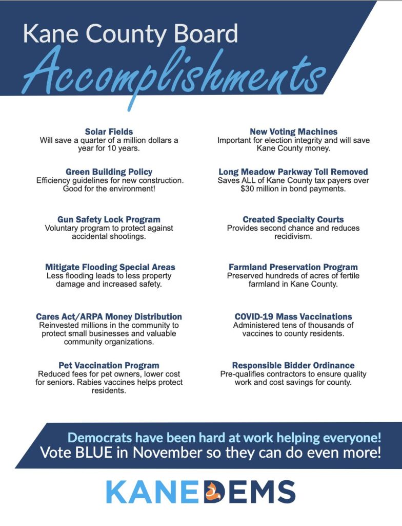 Board Accomplishments | Saint Charles Democrats